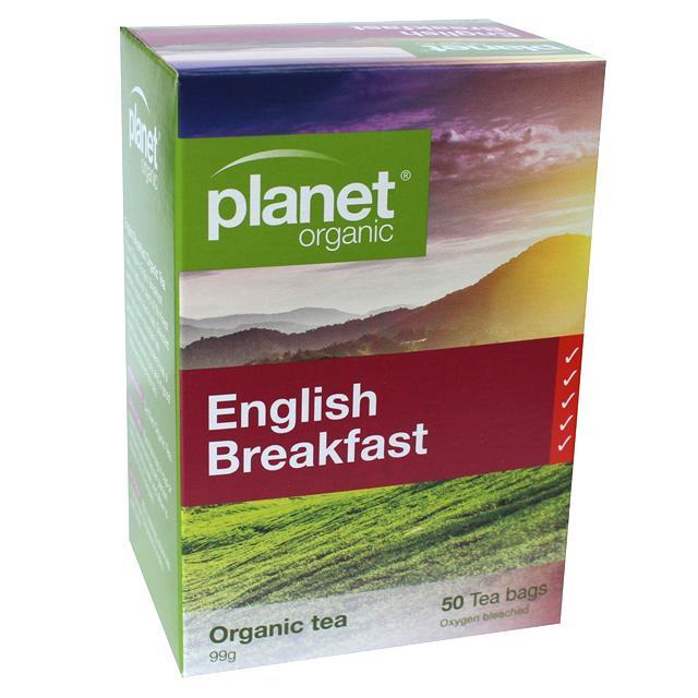 Planet Organic English Breakfast Tea - 50 teabags- Nourishmeorganics ...
