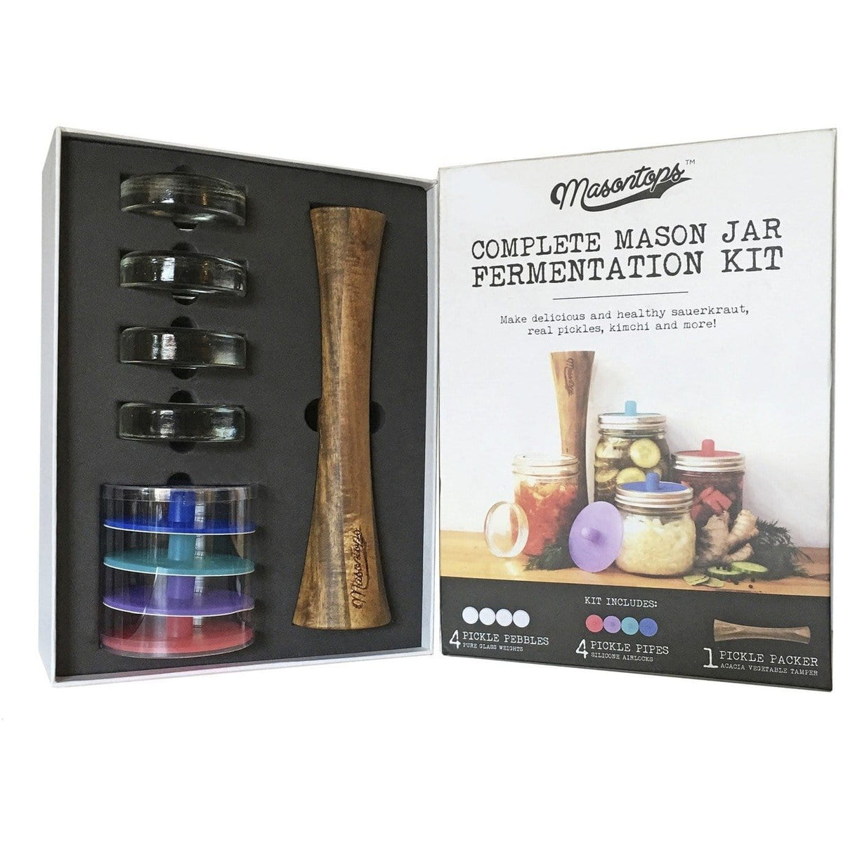 Masontops Complete Mason Jar Fermentation Kit – Nourishme Organics