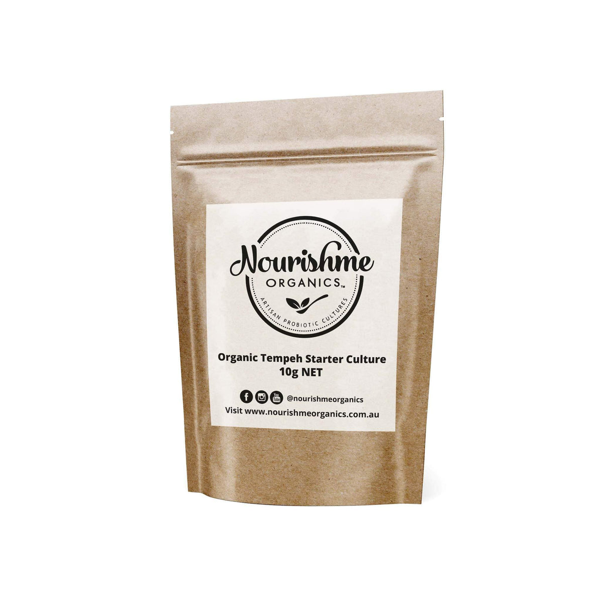 Organic Tempeh Starter Culture 10g | Tempeh Food Nourishmeorganics ...