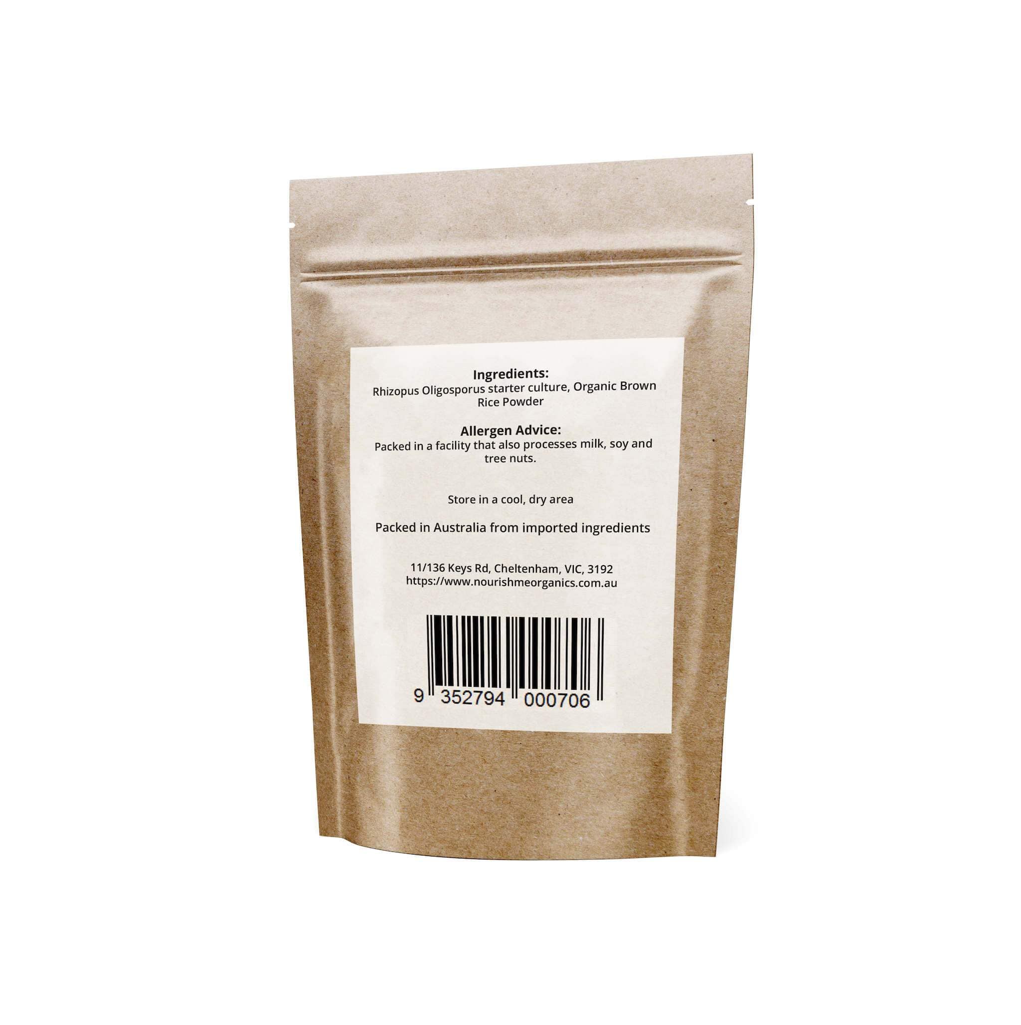 Organic Tempeh Starter Culture 10g | Tempeh Food Nourishmeorganics ...