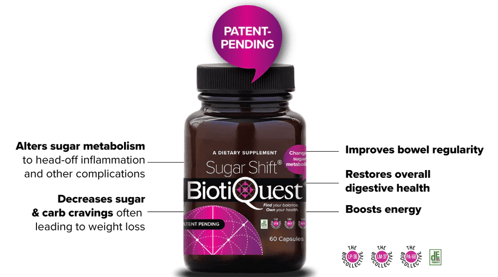 BiotiQuest Sugar Shift 60 capsules - Nourishme Organics