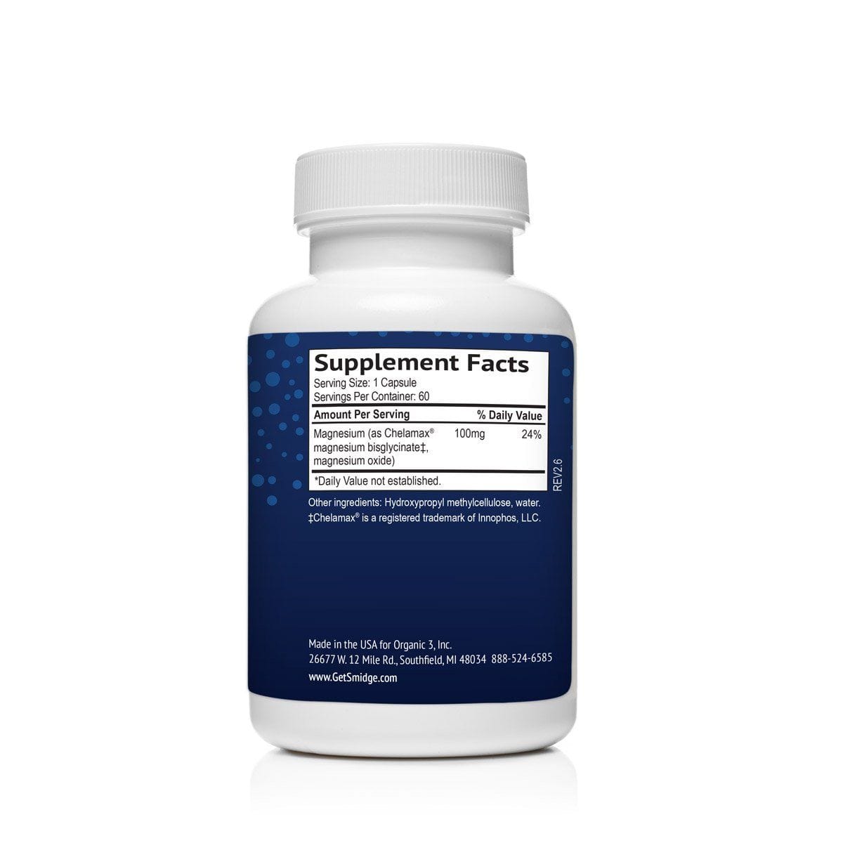 Smidge Evening Magnesium- 60 Capsules | Nourishme Organics